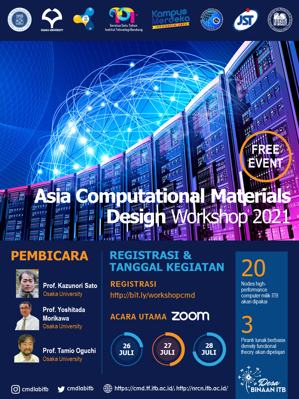 Asia Computational Materials Design Workshop 2021 – Pusat Penelitian Nanosains dan Nanoteknologi